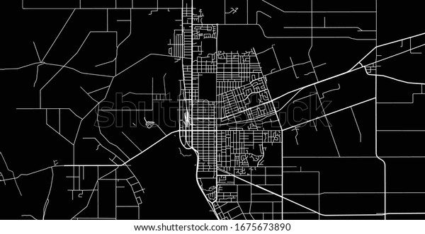 Urban Vector City Map Invercargill New Stock Vector (Royalty Free ...