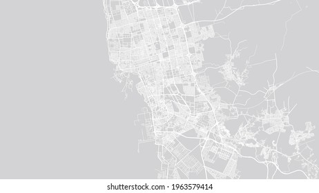 Urban Vector City Map Jeddah Saudi Stock Vector (Royalty Free ...