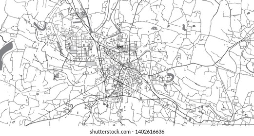 Urban Vector City Map Jessore Bangladesh Stock Vector (Royalty Free ...