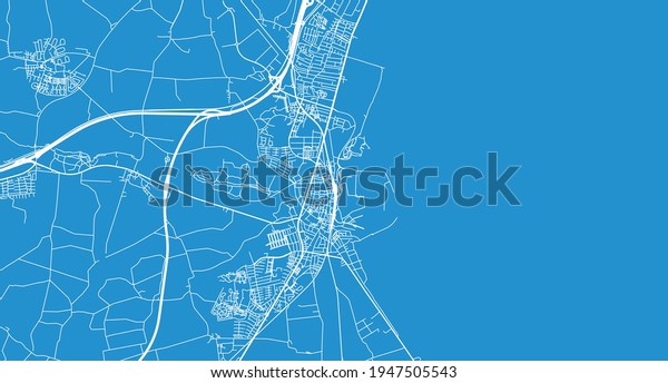 Urban Vector City Map Koge Denmark Stock Vector (Royalty Free ...