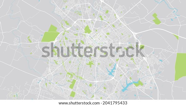 Urban Vector City Map Lexington Kentucky Stock Vector (Royalty Free ...