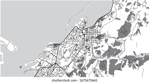 Urban Vector City Map Nelson New Stock Vector (Royalty Free) 1675673665