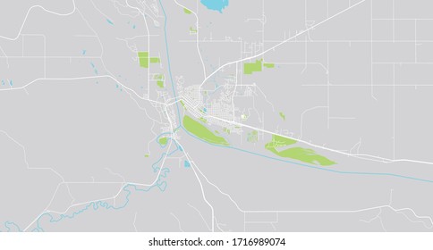 Urban Vector City Map Pierre Usa Stock Vector (Royalty Free) 1716989074 ...