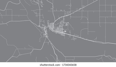 Urban Vector City Map Pierre Usa Stock Vector (Royalty Free) 1734343658 ...