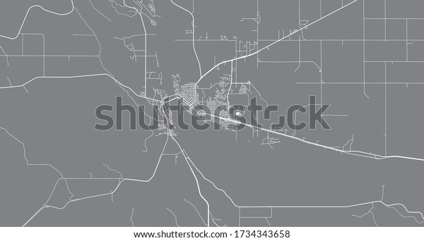 Urban Vector City Map Pierre Usa Stock Vector (Royalty Free) 1734343658 ...