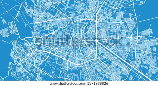 Urban Vector City Map San Luis Stock Vector (Royalty Free) 1371988826