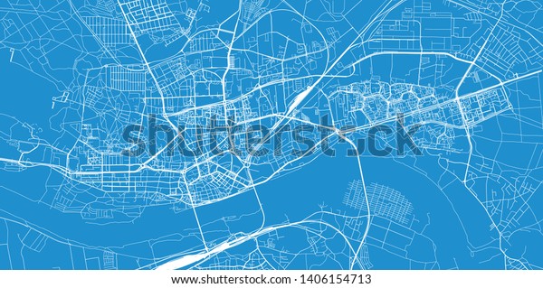 Urban Vector City Map Torun Poland Stock Vector (Royalty Free ...