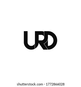 Vektor Stok Urg Letter Original Monogram Logo Design (Tanpa Royalti ...