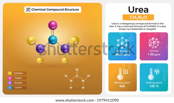 Urea Properties Chemical Compound Structure 库存矢量图（免版税）1979411090 ...