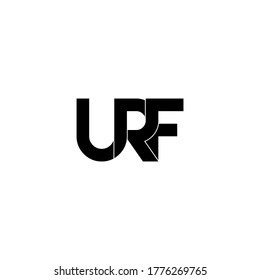 Urf Letter Original Monogram Logo Design Stock Vector (Royalty Free ...