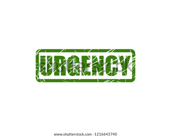 Urgency Green Stamp Stock Vector (Royalty Free) 1216643740 | Shutterstock