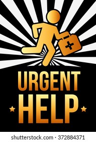 Urgent Help Design Vector Illustration Eps10 Stock Vector (Royalty Free ...