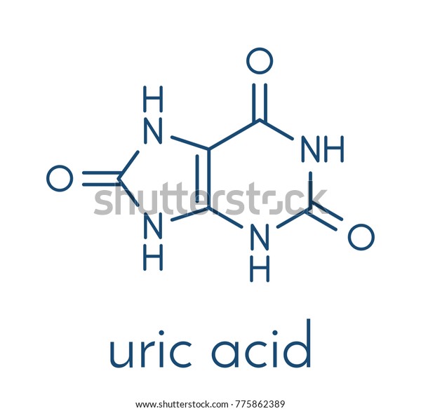 Uric Acid Molecule High Blood Levels Stock Vector (Royalty Free) 775862389