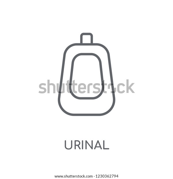 Urinal Linear Icon Modern Outline Urinal Stock Vector (Royalty Free ...