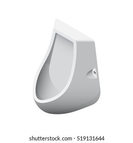 Urinal Realistic Isometric Vector Illustration Created Stock Vector ...