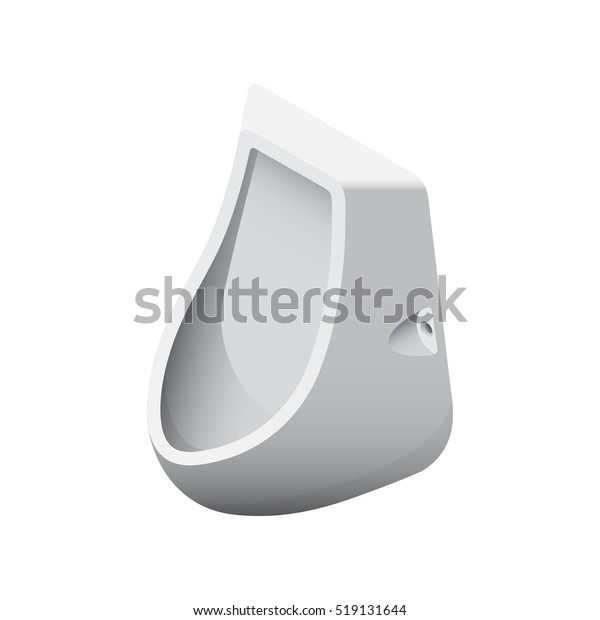 Urinal Realistic Isometric Vector Illustration Created Stock Vector ...