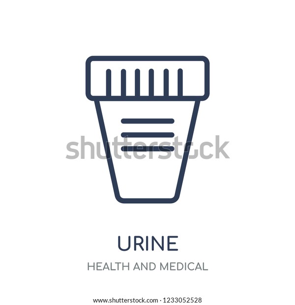 Urine icon. Urine linear symbol design from Health and Medical ...