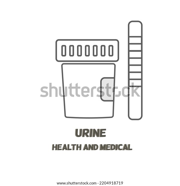 Urine Test Kit Line Icon Urine Stock Vector (Royalty Free) 2204918719 ...