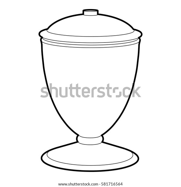 Urn Icon Outline Illustration Urn Vector Stock Vector (Royalty Free ...
