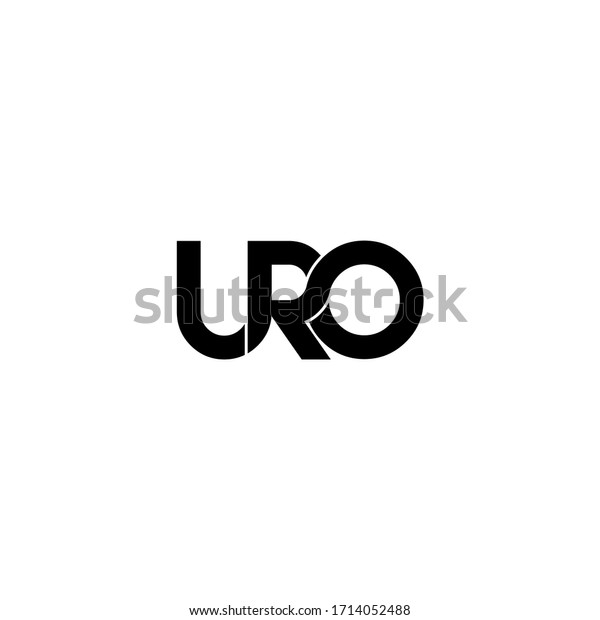 Uro Letter Original Monogram Logo Design Stock Vector (Royalty Free ...