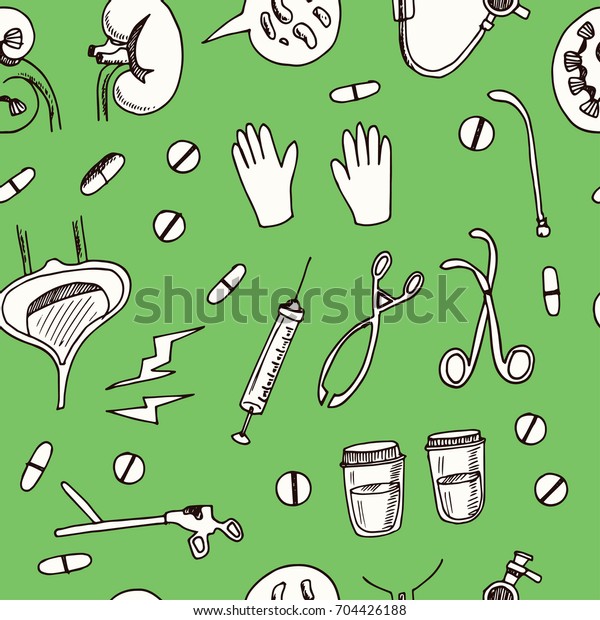 Urology Seamless Pattern Vector Illustration Stock Vector (Royalty Free ...
