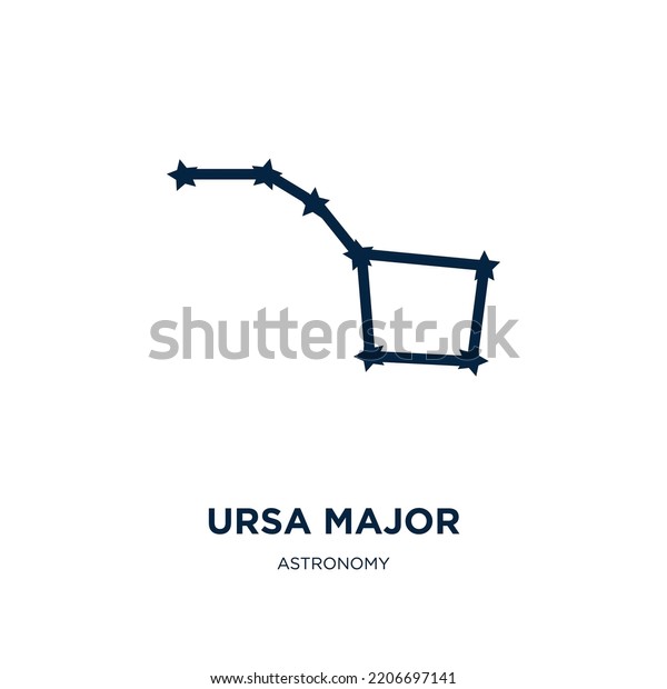 Ursa Major Icon Astronomy Collection Thin Stock Vector (Royalty Free ...