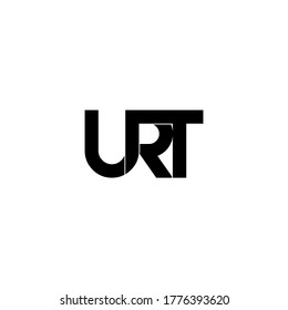 Vektor Stok Urt Letter Original Monogram Logo Design (Tanpa Royalti ...