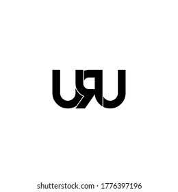 Uru Letter Original Monogram Logo Design Stock Vector (Royalty Free ...