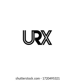 Urx Letter Original Monogram Logo Design: เวกเตอร์สต็อก (ปลอดค่า ...
