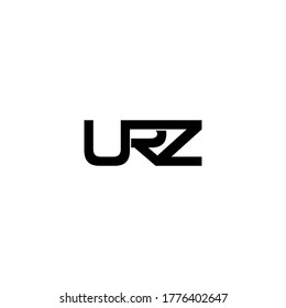 Urz Letter Original Monogram Logo Design Stock Vector (Royalty Free ...