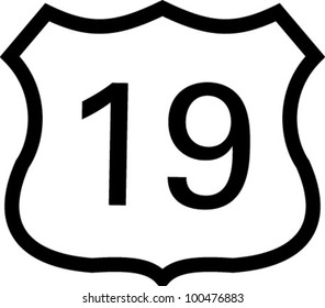 Us 31 Highway Sign: vector de stock (libre de regalías) 100755232 ...
