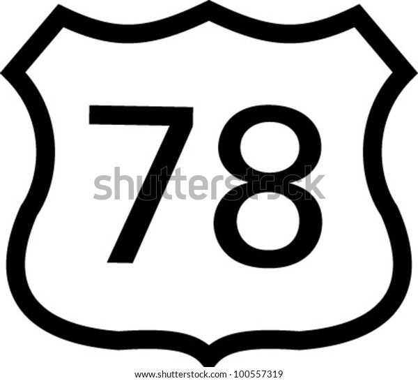 Us 78 Highway Sign Stock Vector (Royalty Free) 100557319 | Shutterstock