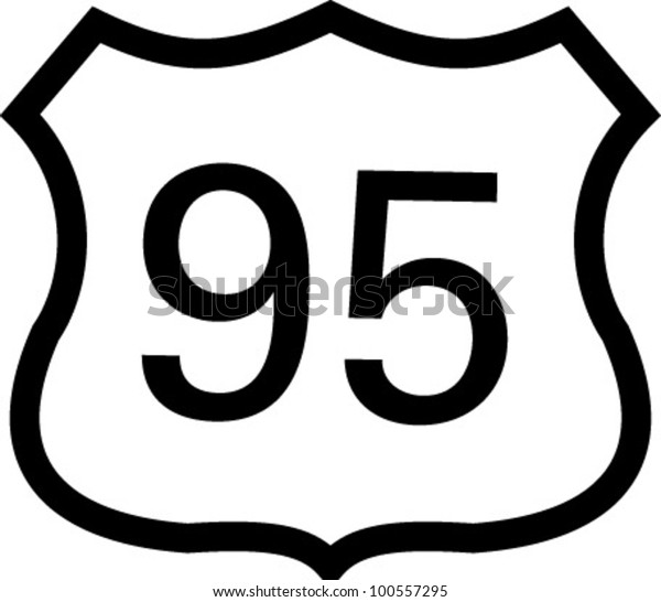 Us 95 Highway Sign Stock Vector (Royalty Free) 100557295 | Shutterstock