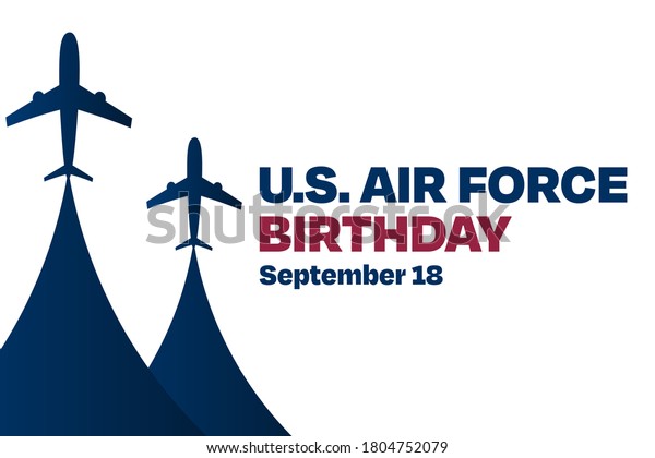 Us Air Force Birthday September 18 Stock Vector (Royalty Free ...