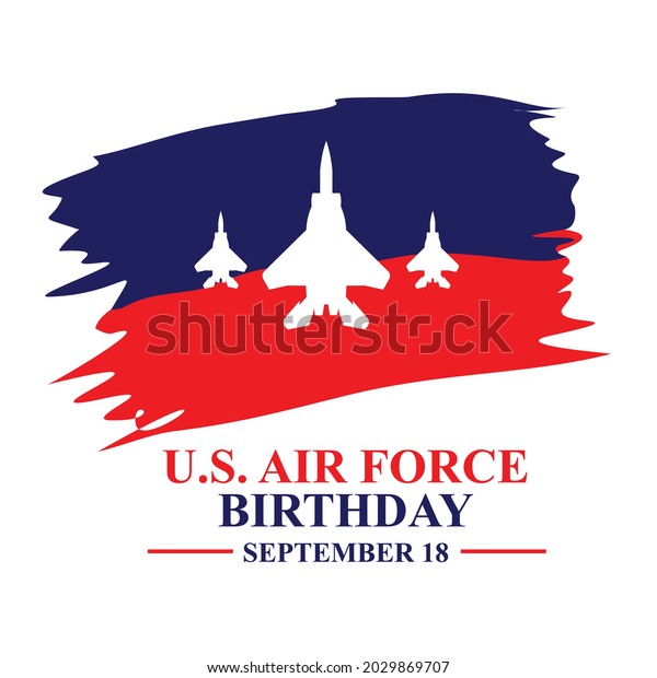 Us Air Force Birthday September 18 Stock Vector (Royalty Free ...