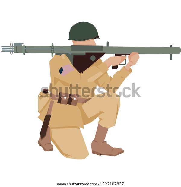 Us Army Soldier World War Ii Stock Vector (Royalty Free) 1592107837 ...