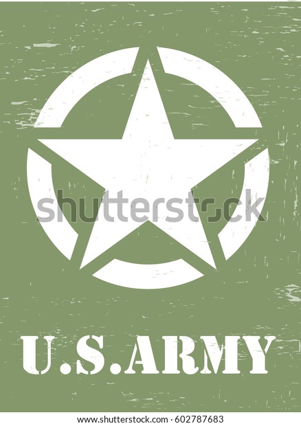 Símbolo do Exército dos EUA: vetor stock (livre de direitos) 602787683 ...