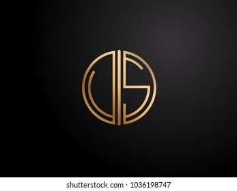 Us Circle Shape Letter Logo Design Stock Vector (Royalty Free ...