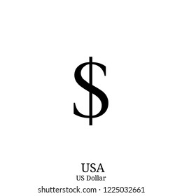 Us Dollar Currency Symbol Stock Vector (Royalty Free) 1225032661 ...