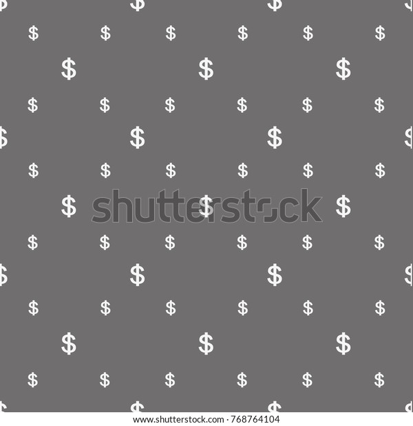 Us Dollars Pattern Seamless Gray Background Stock Vector (Royalty Free ...