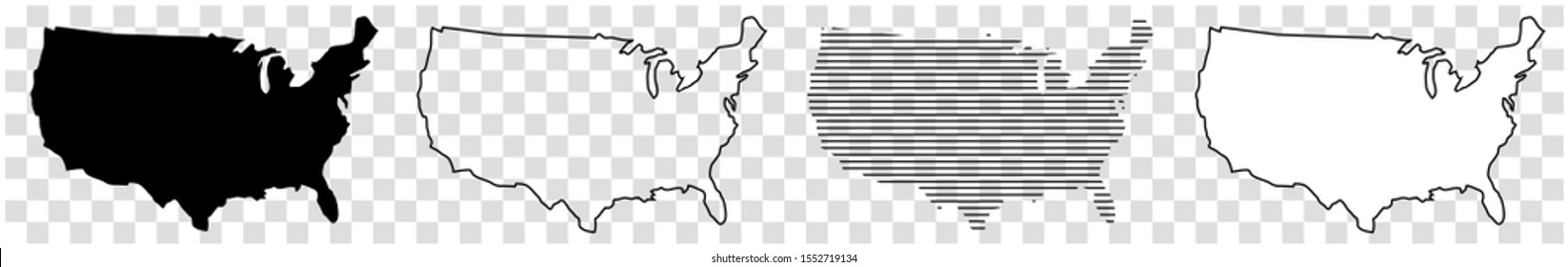 1,177 Us map transparent Images, Stock Photos & Vectors | Shutterstock
