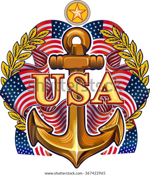 Us Navy Anchor Stock Vector (Royalty Free) 367422965 | Shutterstock