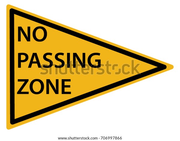 Us Road Warning Sign No Passing: vector de stock (libre de regalías ...