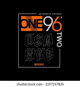 Usa Denim 96 Typography Tee Shirt Stock Vector (Royalty Free ...