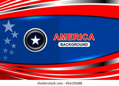 Usa Flag Color Backgrounds Vector Illustration Stock Vector (Royalty ...
