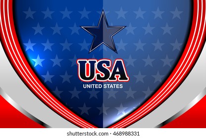 「Usa Flag Color Backgrounds Vector Illustration」のベクター画像素材（ロイヤリティフリー ...