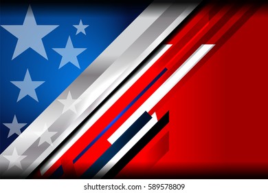 Usa Flag Color Backgrounds Vector Illustration 库存矢量图（免版税）589578809 ...