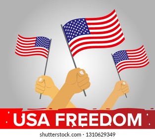 Usa Flag Freedom Stock Vector (Royalty Free) 1310629349