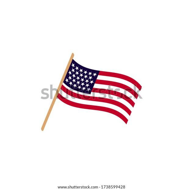 Usa Flag Graphic Design Template Vector Stock Vector (Royalty Free ...