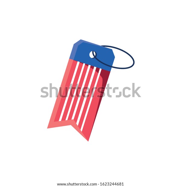 Usa Flag Label Design United States Stock Vector (Royalty Free ...